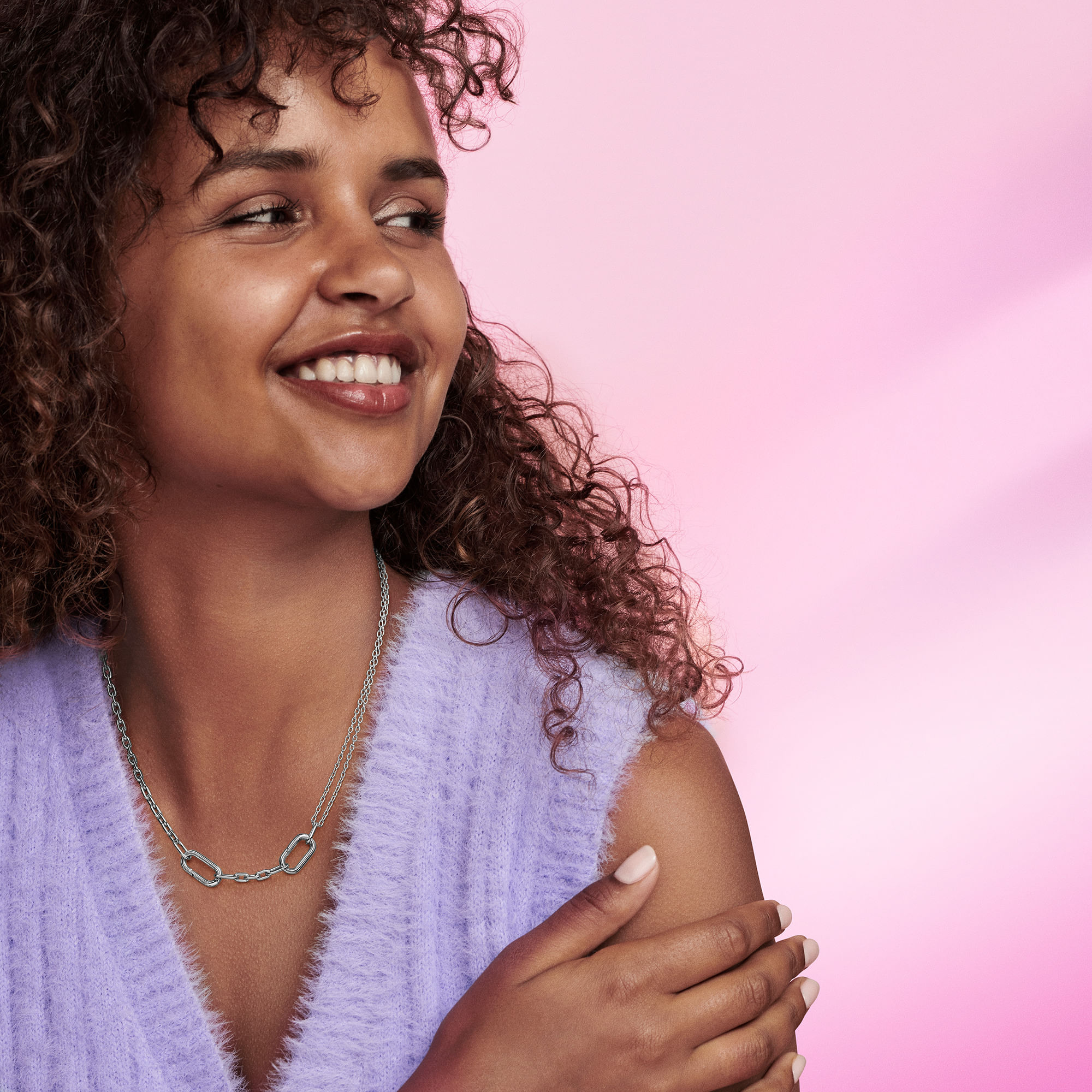 Collar Doble de Cadena de Eslabones Pandora ME|Pandora - Pandora Colombia