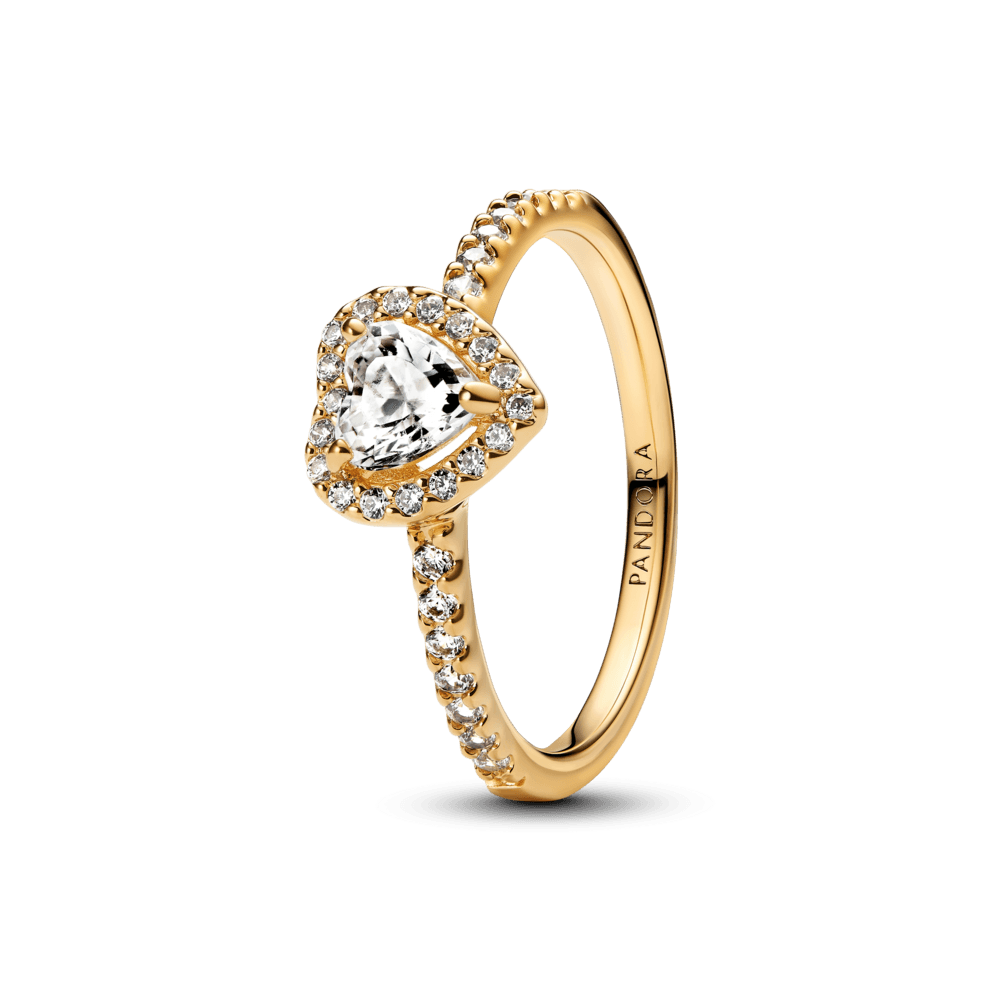 Anillo Corazón Elevado Dorado|Pandora - Pandora™ CO Joyería Oficial