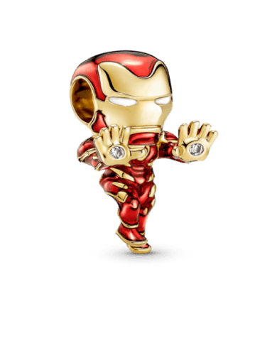 Anillo Reluciente Corazón Doble Dorado|Pandora